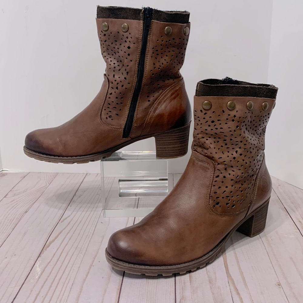 Remonte Rustic Boots Laser Cut - Gem